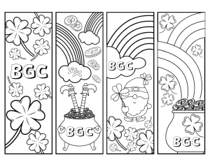 St. Patrick’s Day Bookmark Colouring Pages | BGC Canada