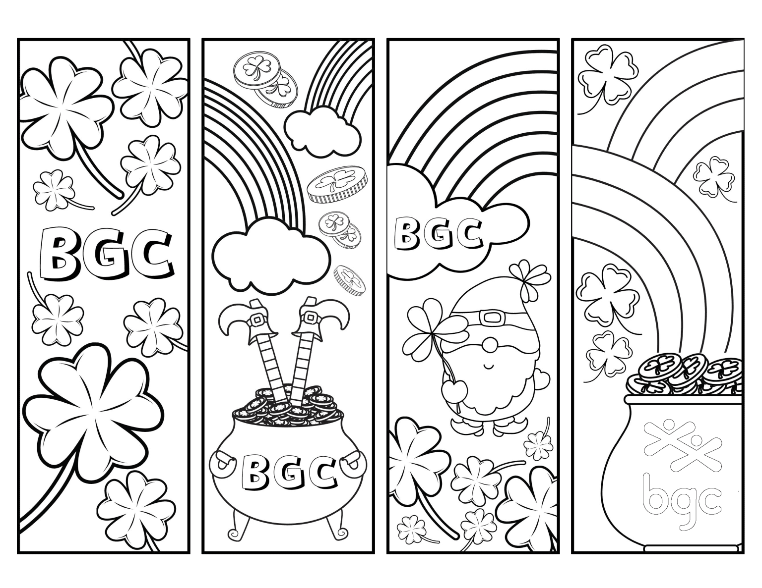 St. Patrick’s Day Bookmark Colouring Pages | BGC Canada